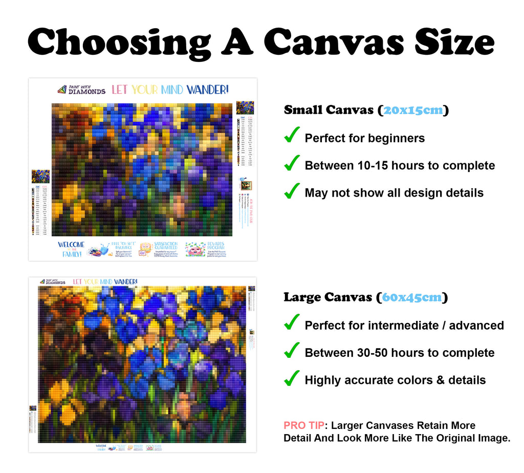 Spring Iris Garden Panel Official Diamond Painting Kit | Diamond Art ...