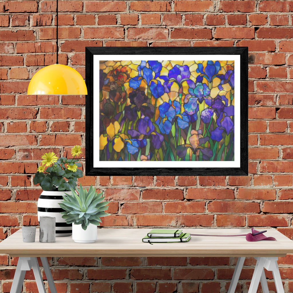 Spring Iris Garden Panel Official Diamond Painting Kit | Diamond Art ...