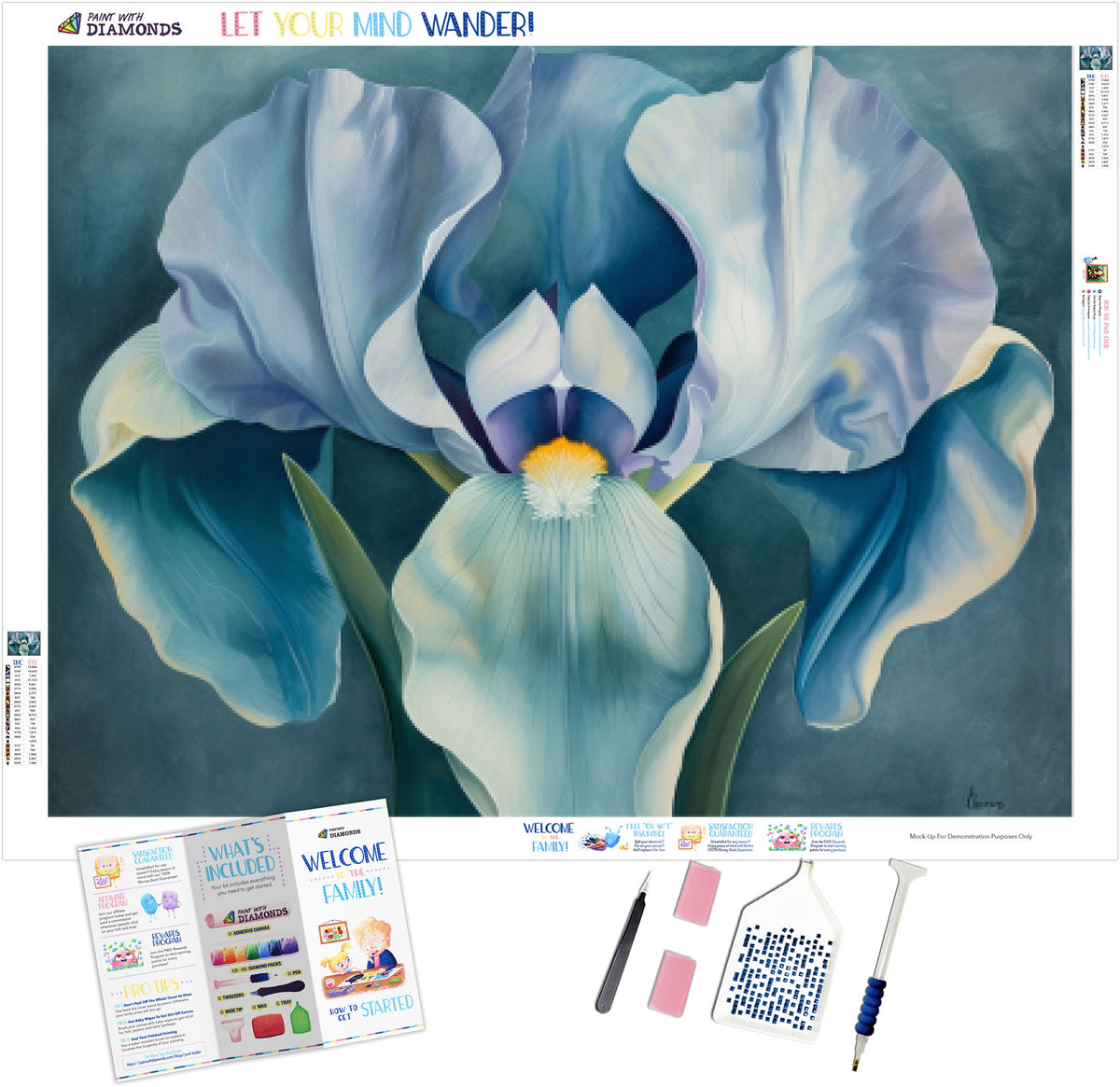 Spring Iris Study Official Diamond Painting Kit | Diamond Art | Paint ...