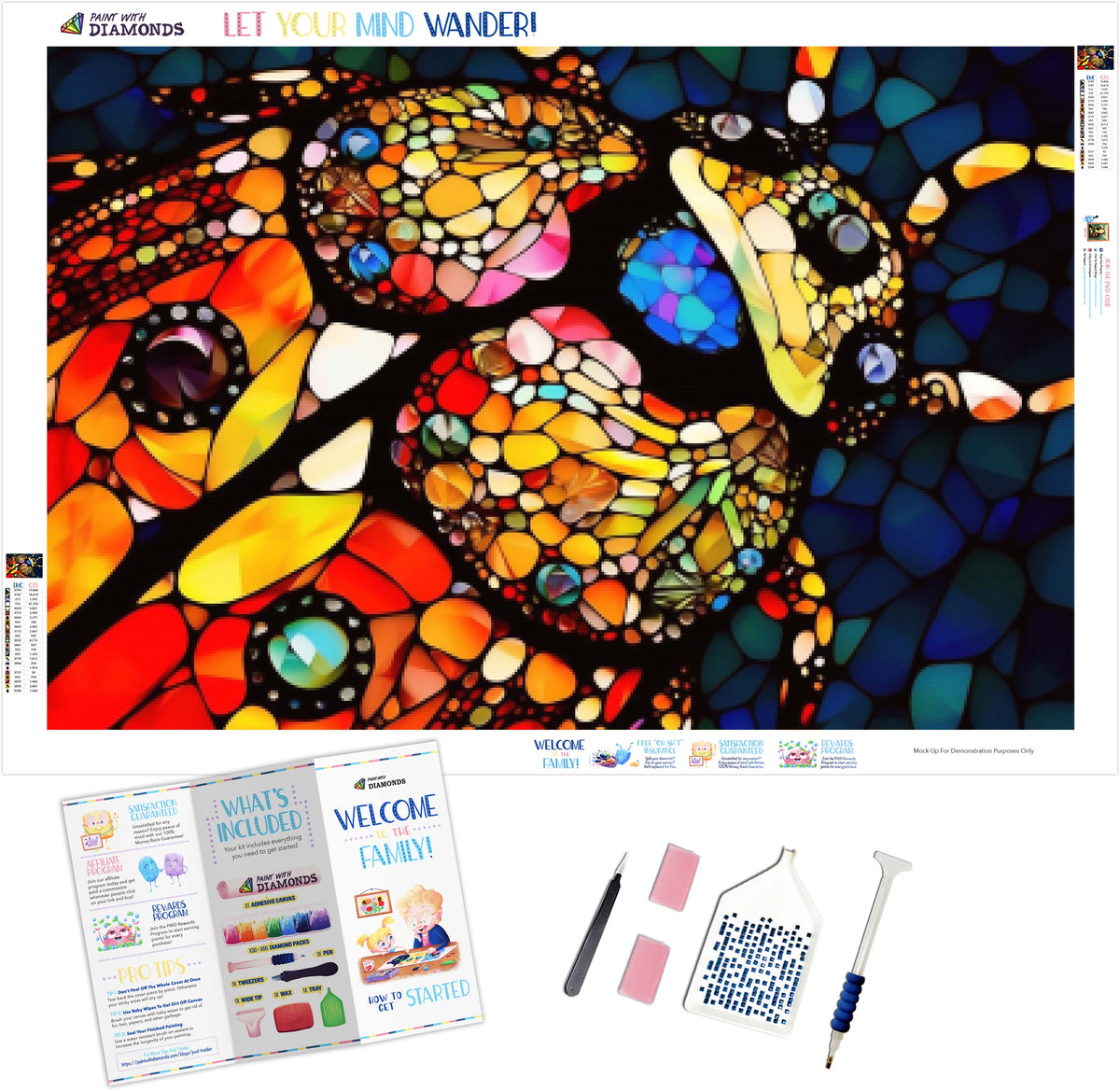 Stained Glass Ladybug Official Diamond Painting Kit | Diamond Art ...