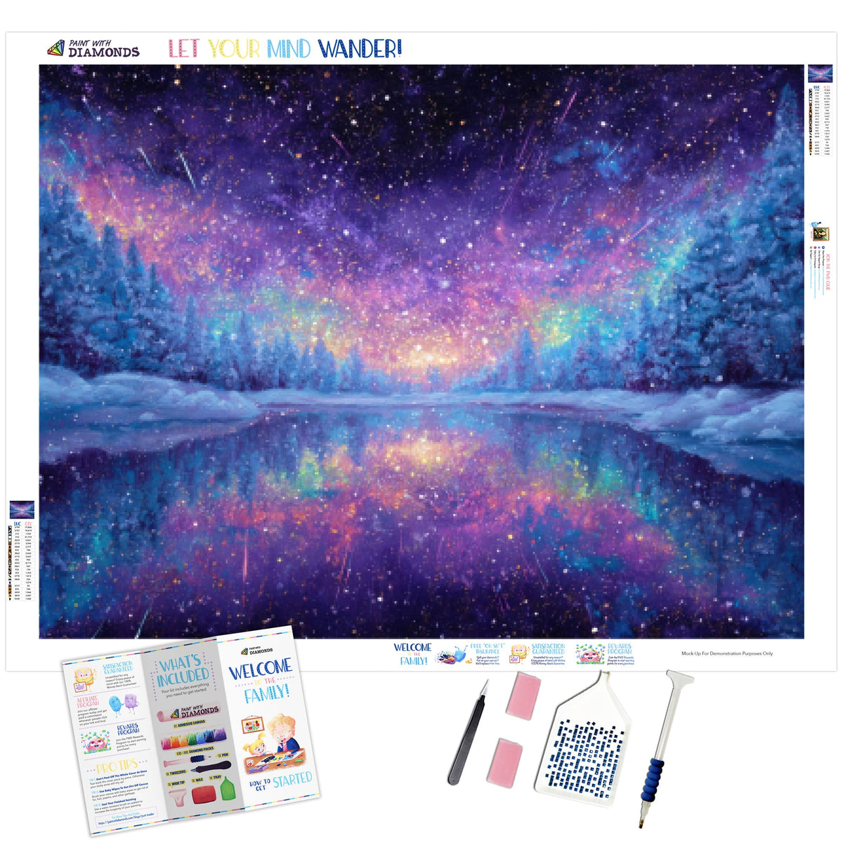 Starfall Over Frozen Diamond Painting - Full Drill Kit | Paint With ...