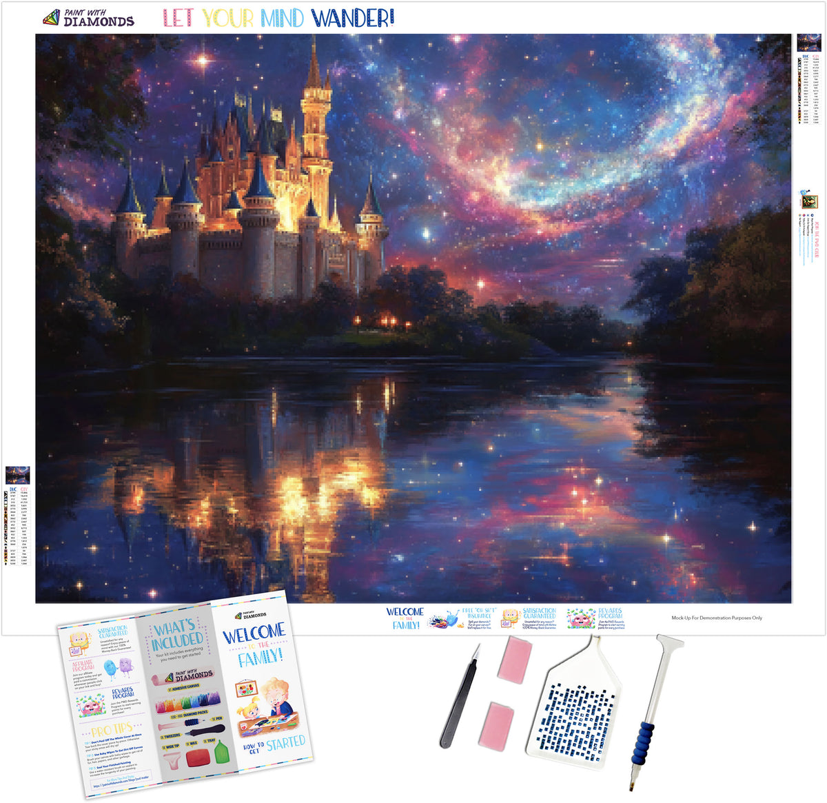 Starlit Serenade Over the Castle Official Diamond Painting Kit ...
