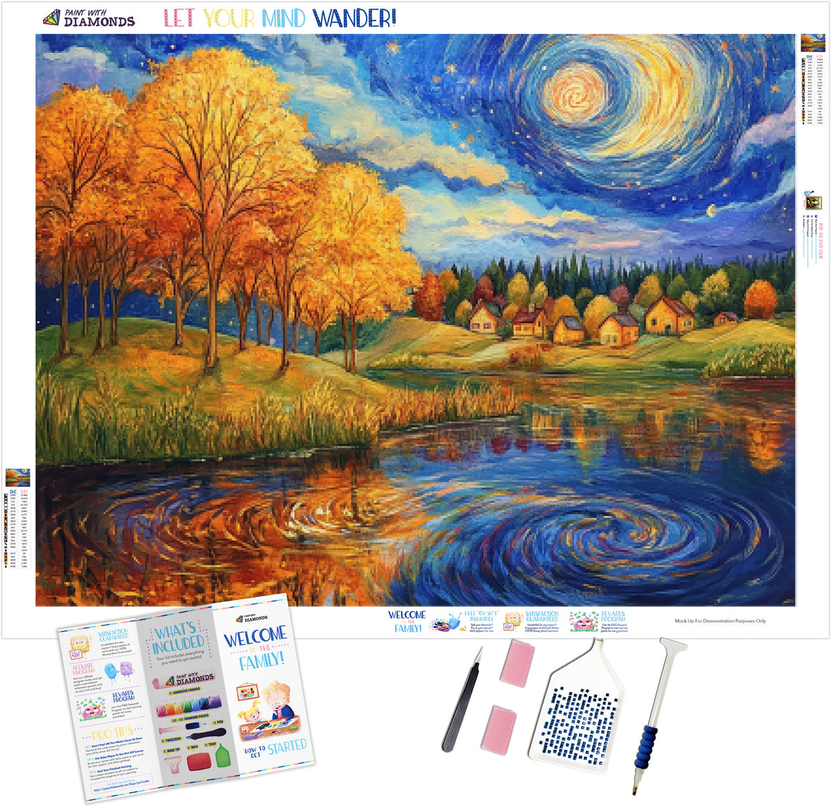 Starry Autumn Night – Paint With Diamonds