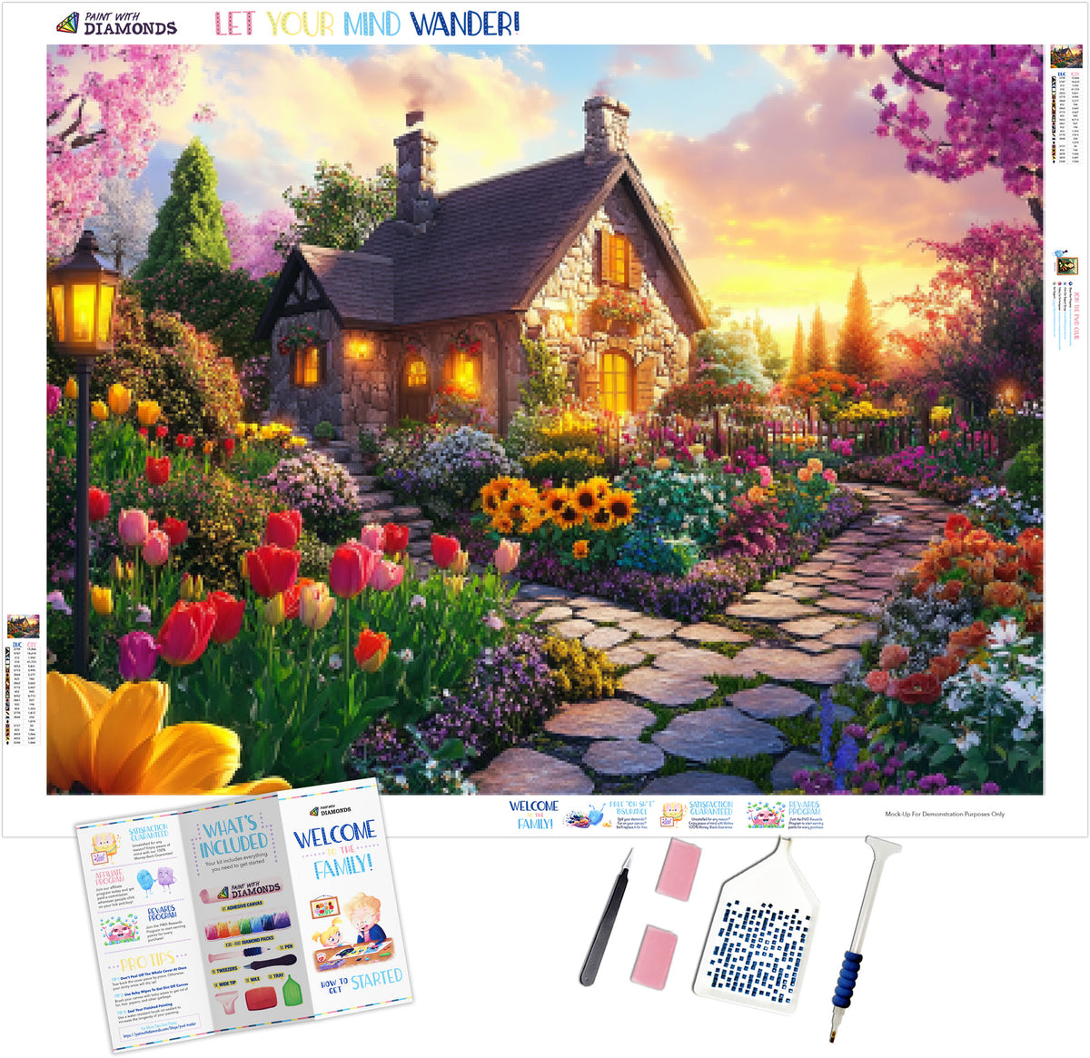 Summer’s Arrival at the Cottage Official Diamond Painting Kit | – Paint ...