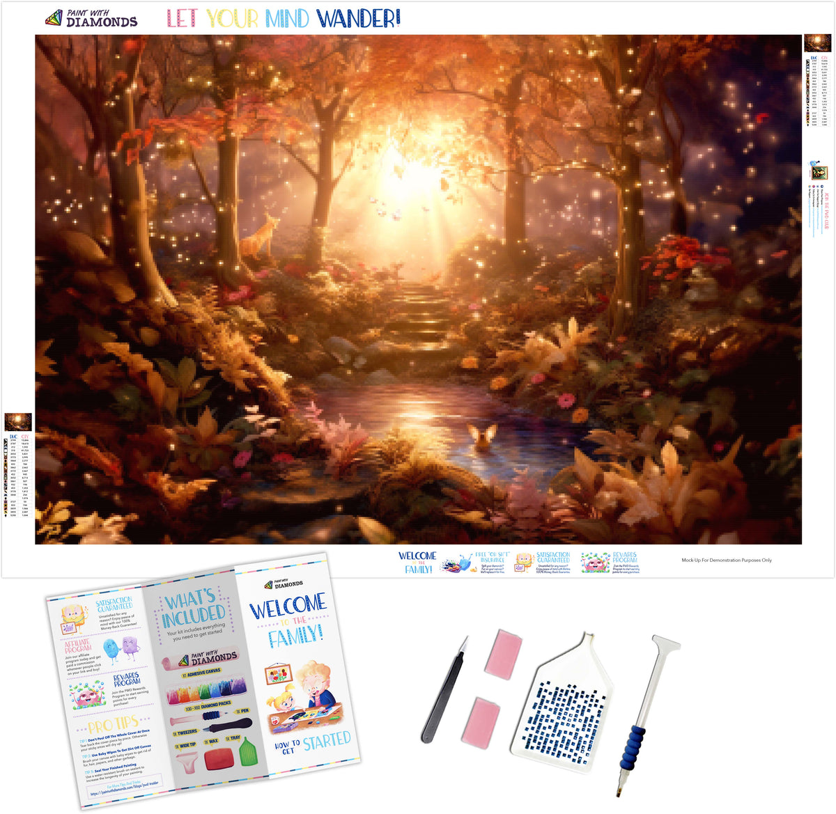 Sunlight Filtering Through The Leaves Diamond Painting Kit Paint With ...