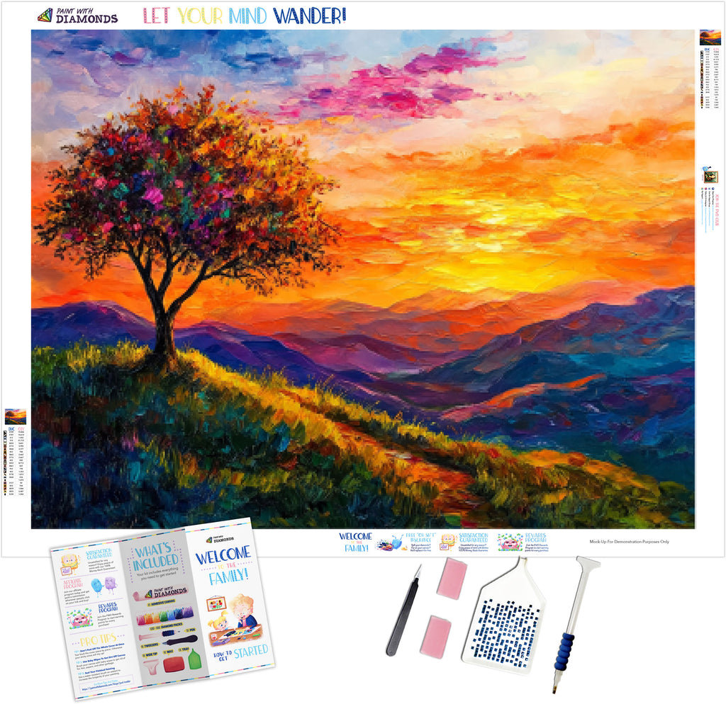 Sunset Serenade in the Countryside Official Diamond Painting Kit ...