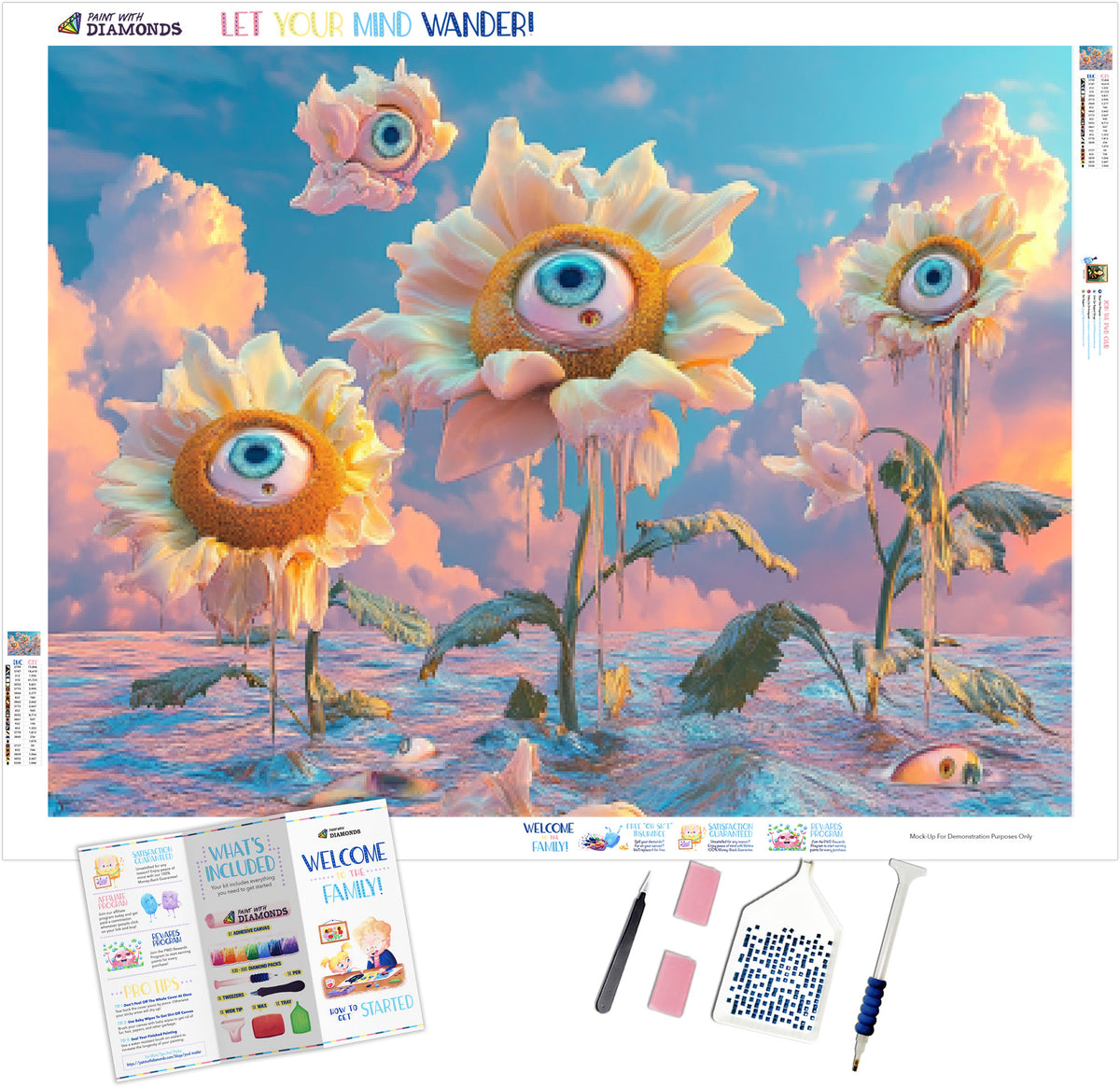 Surreal Dream Flowers Official Diamond Painting Kit | Diamond Art ...