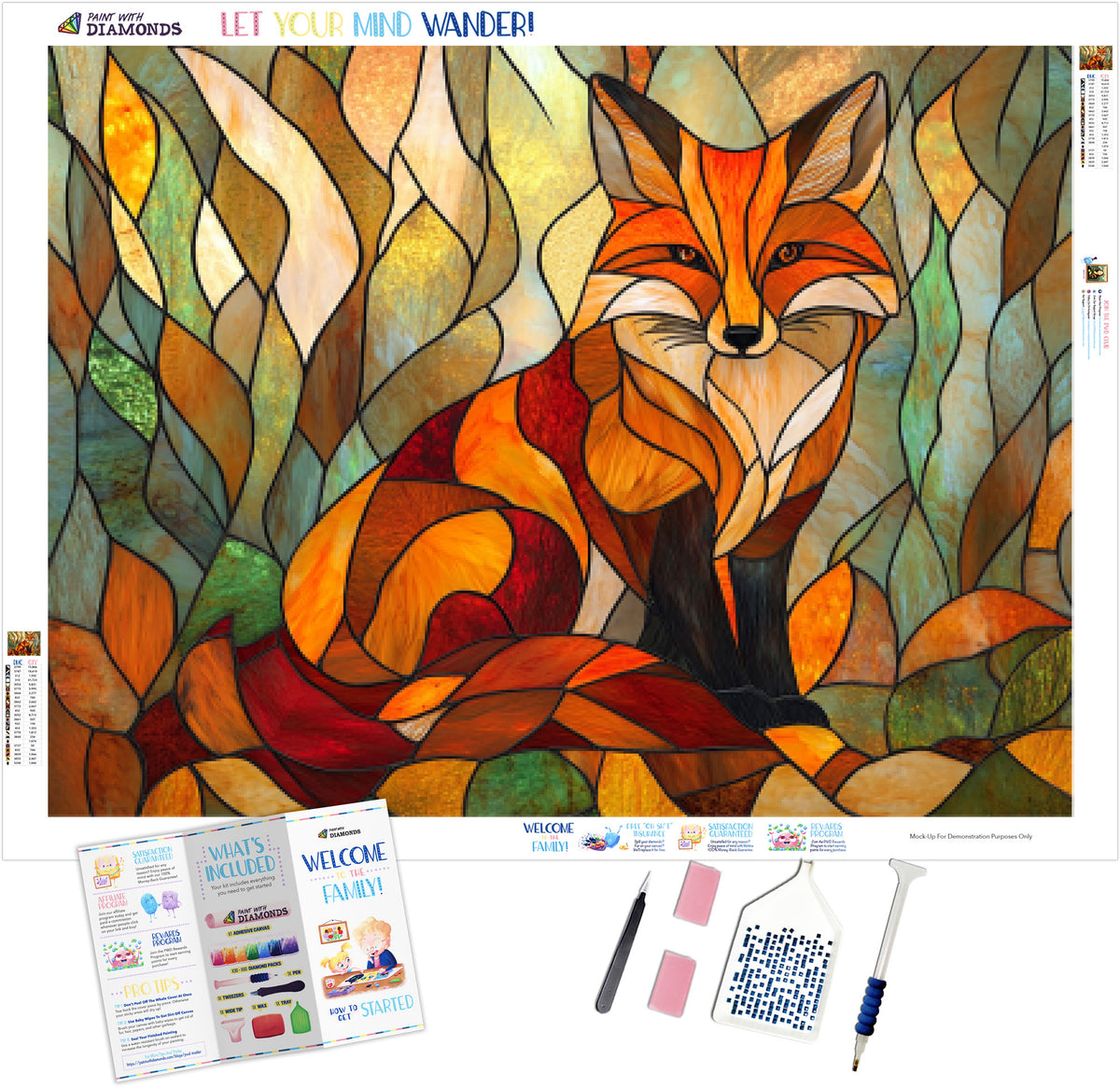 The Autumn Fox Official Diamond Painting Kit | Diamond Art | Paint ...