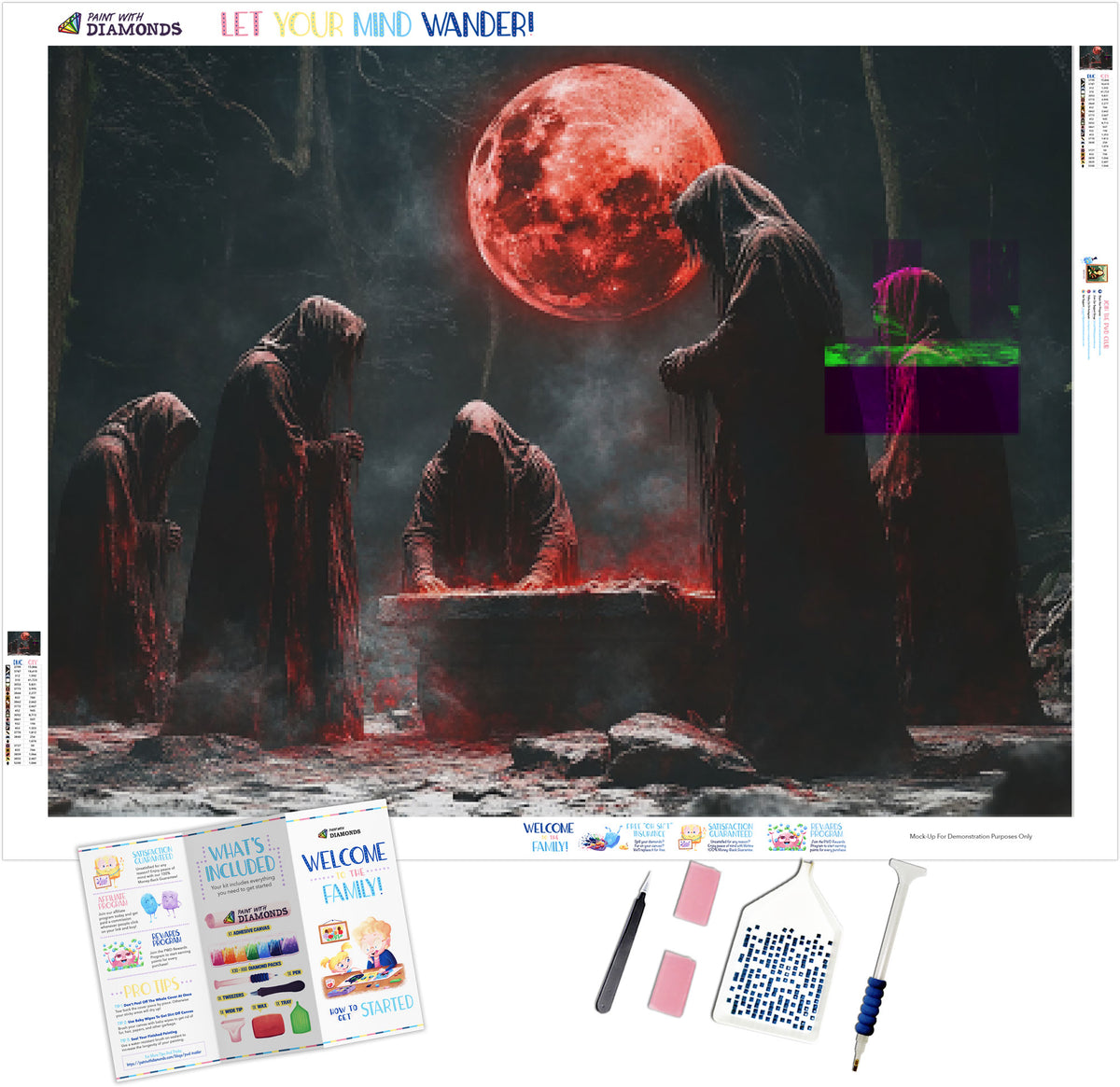 The Blood Moon Ritual Official Diamond Painting Kit | Diamond Art ...