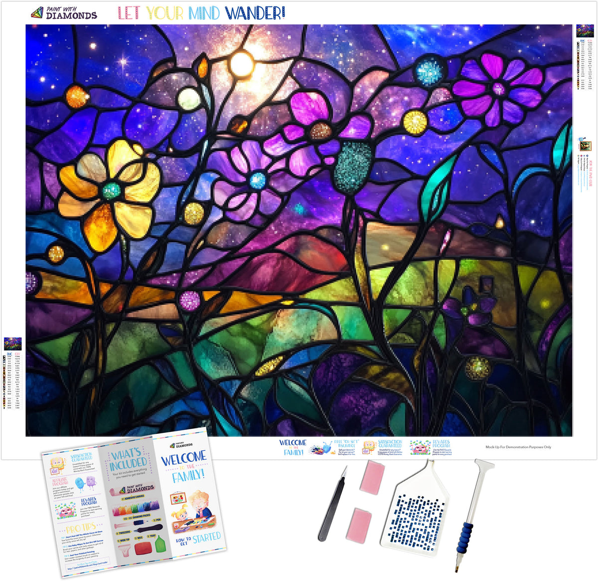 The Breathtaking Celestial Garden Official Diamond Painting Kit ...