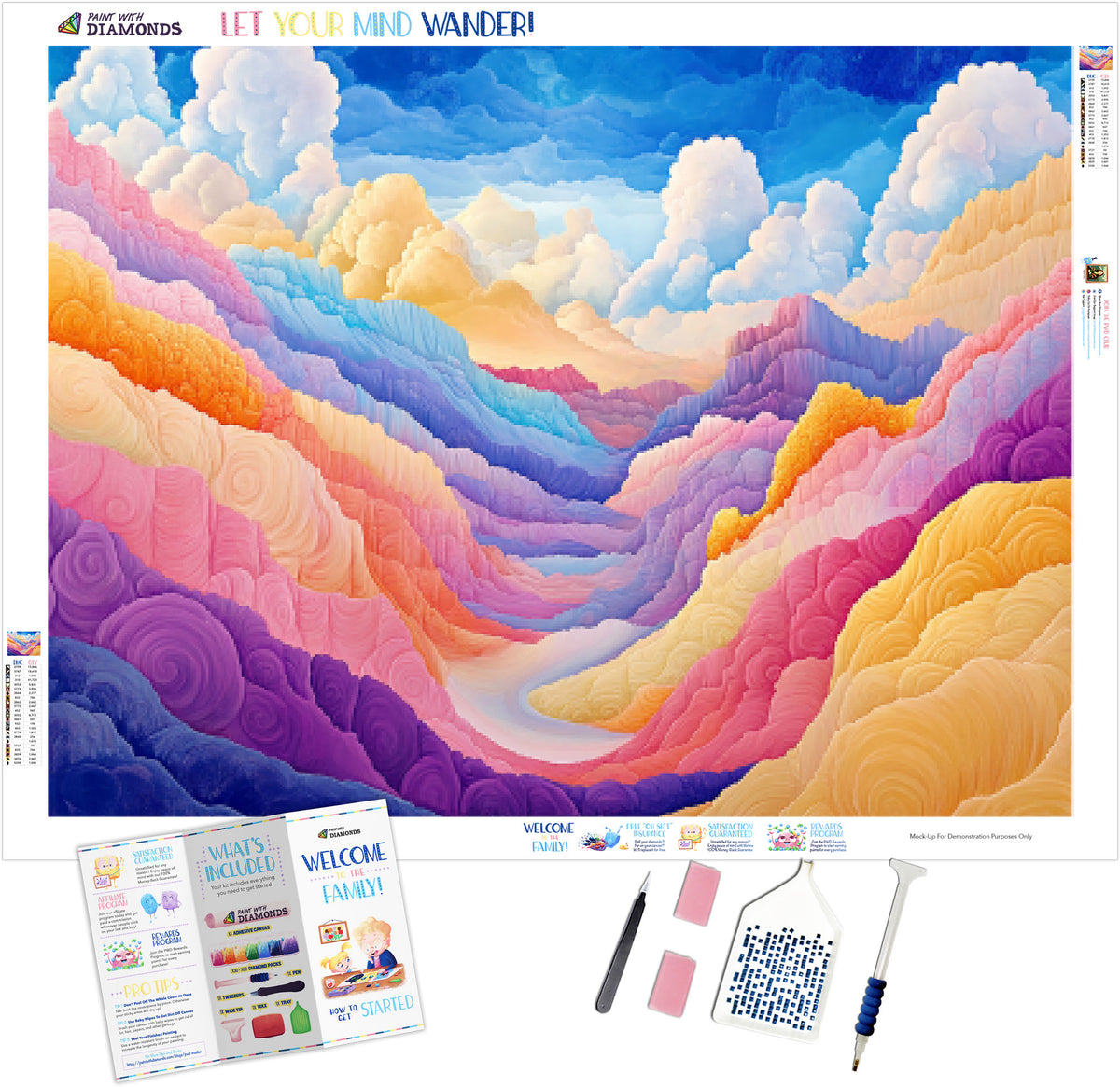 The Carnival of Clouds Over Candy Canyon Official Diamond Painting Kit ...
