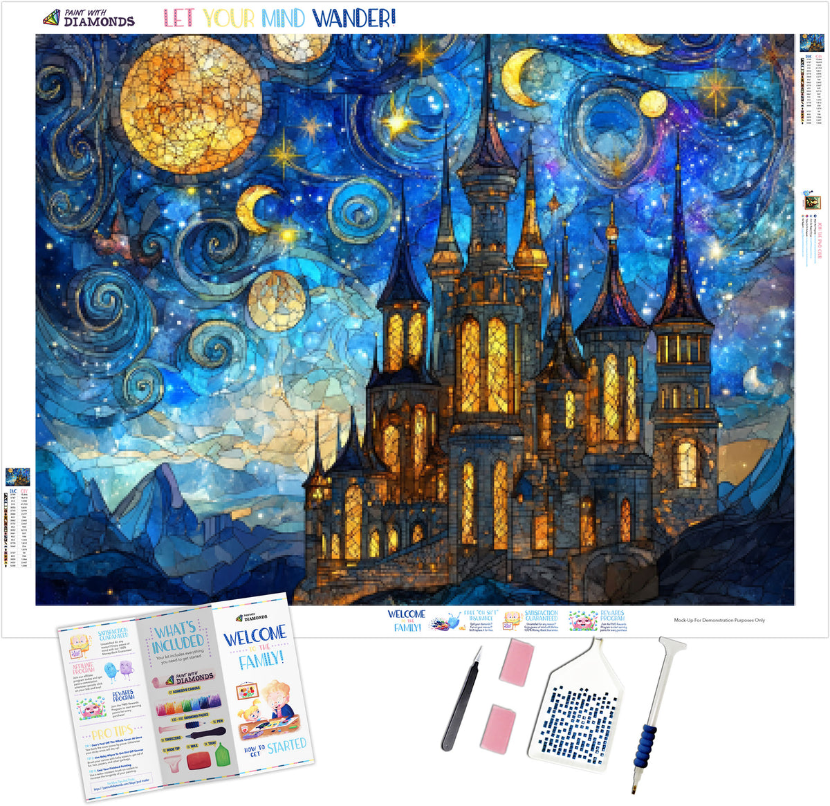 The Celestial Castle of Dreams Official Diamond Painting Kit | Diamond ...