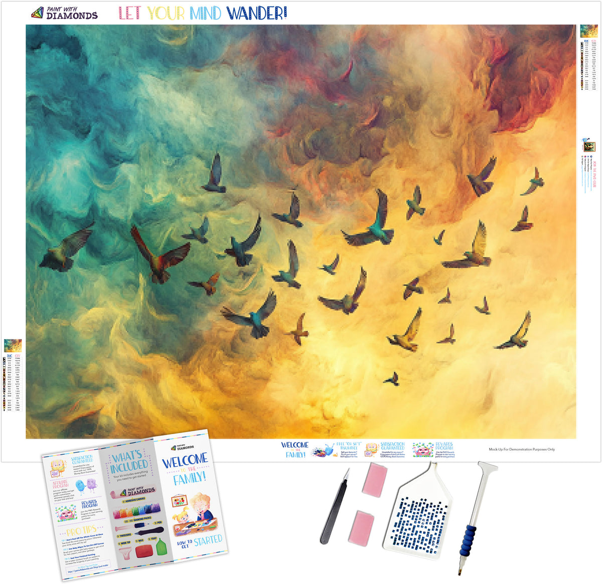 The Colorful Migration Official Diamond Painting Kit | Diamond Art ...