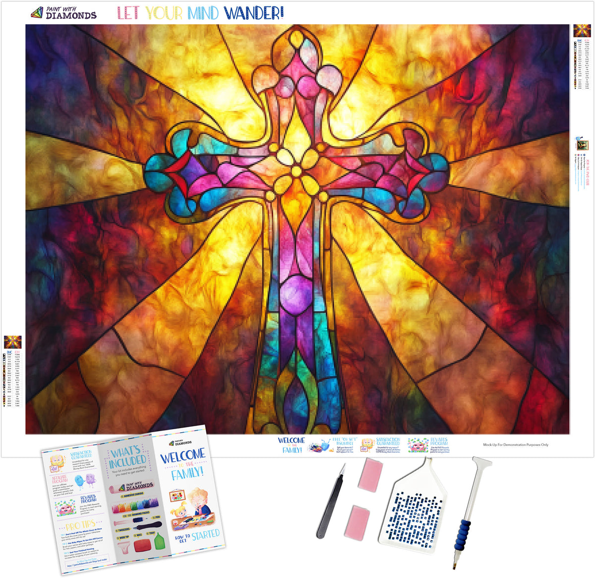 The Cross of Redemption Official Diamond Painting Kit | Diamond Art ...