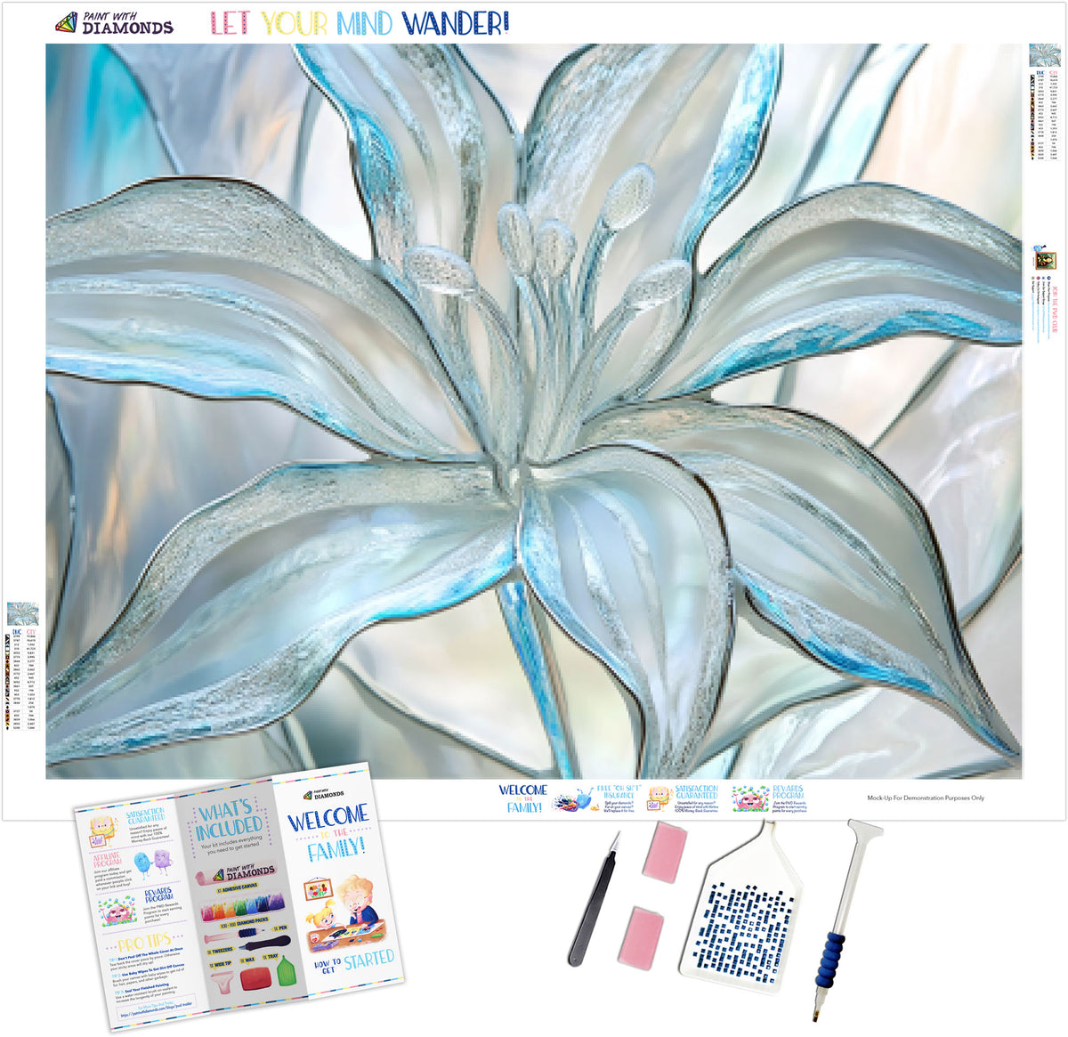 The Crystal Lily Official Diamond Painting Kit | Diamond Art | Paint ...