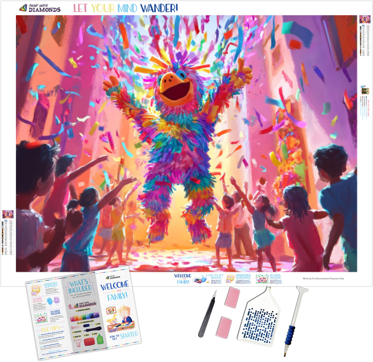 The Dancing Piñata Official Diamond Painting Kit | Diamond Art ...