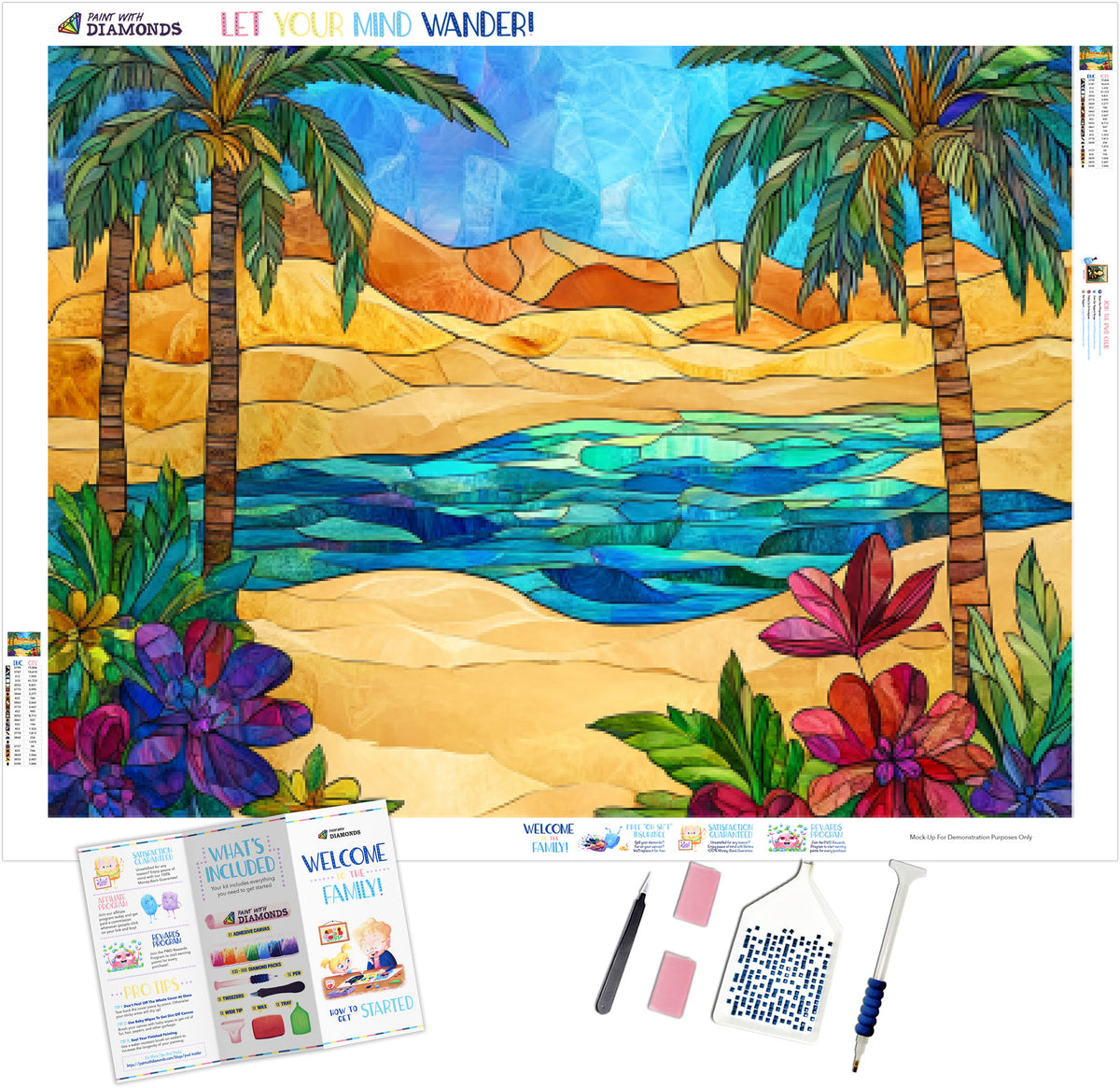 The Desert Oasis Official Diamond Painting Kit | Diamond Art | Paint ...
