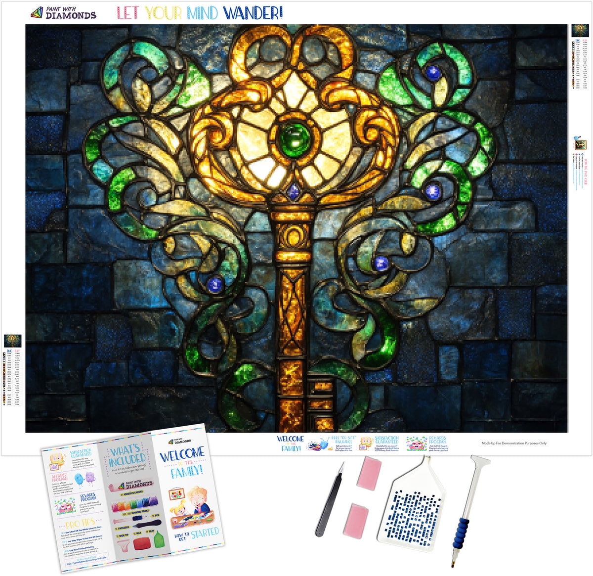 The Enchanted Key Official Diamond Painting Kit | Diamond Art | Paint ...
