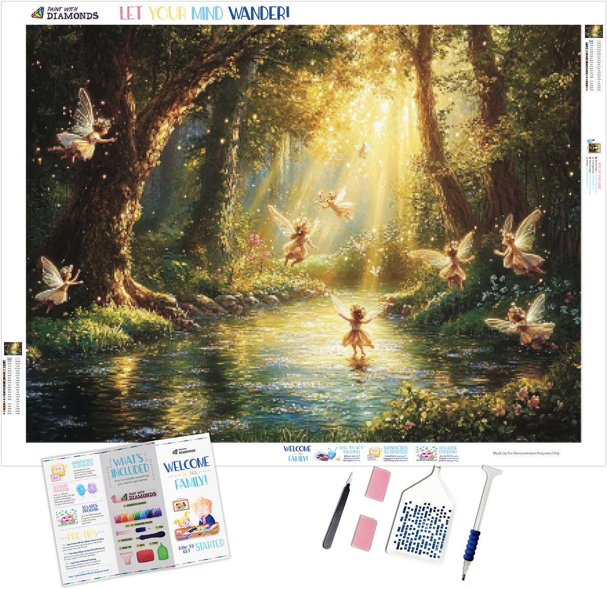 The Enchanted Spring Glade Official Diamond Painting Kit | Diamond Art ...