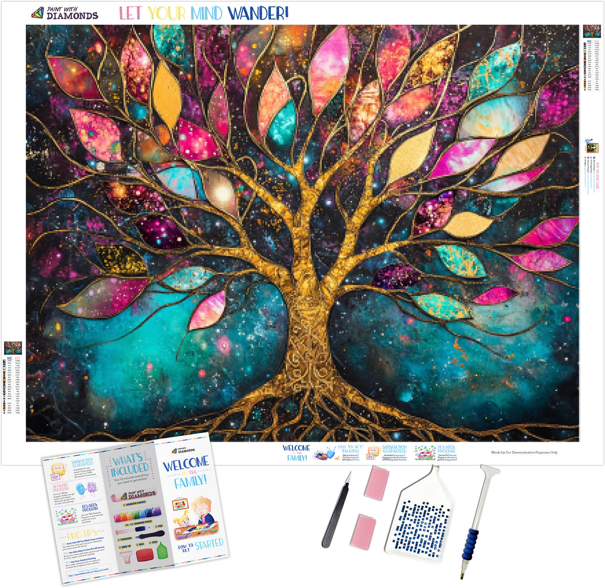 The Galactic Tree of Life Official Diamond Painting Kit | Diamond Art ...