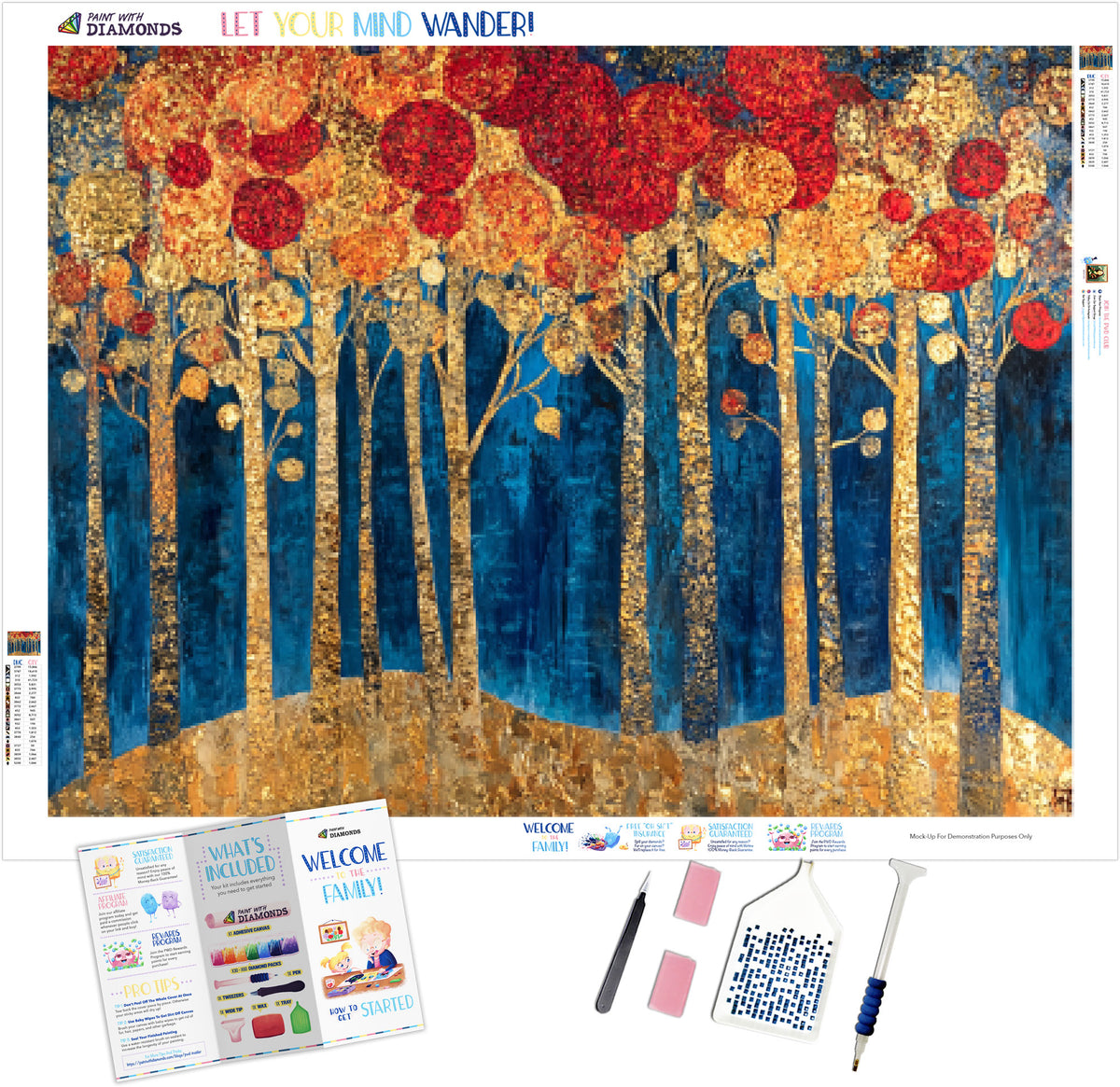 The Golden Enchanted Forest – Paint With Diamonds