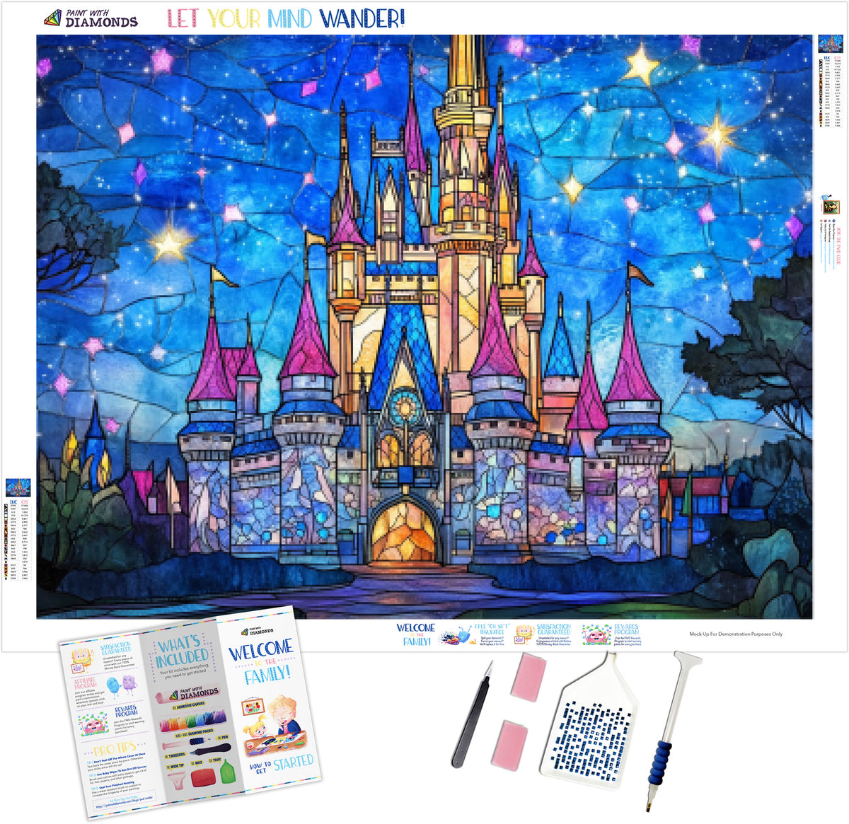 The Happily Ever After Castle Official Diamond Painting Kit | Diamond ...