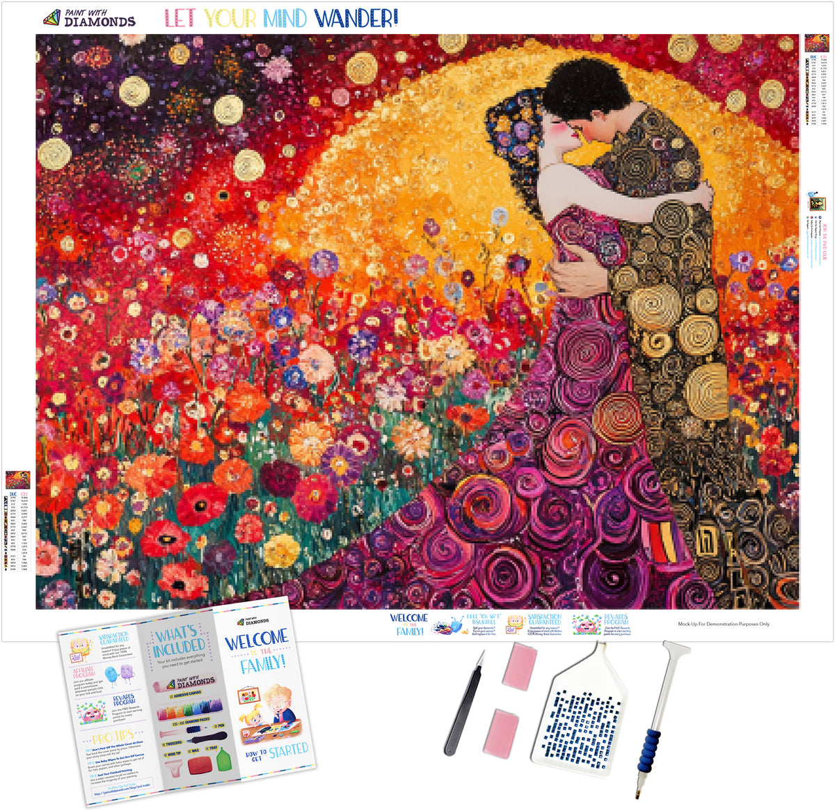 The Lovers' Romantic Embrace – Paint With Diamonds