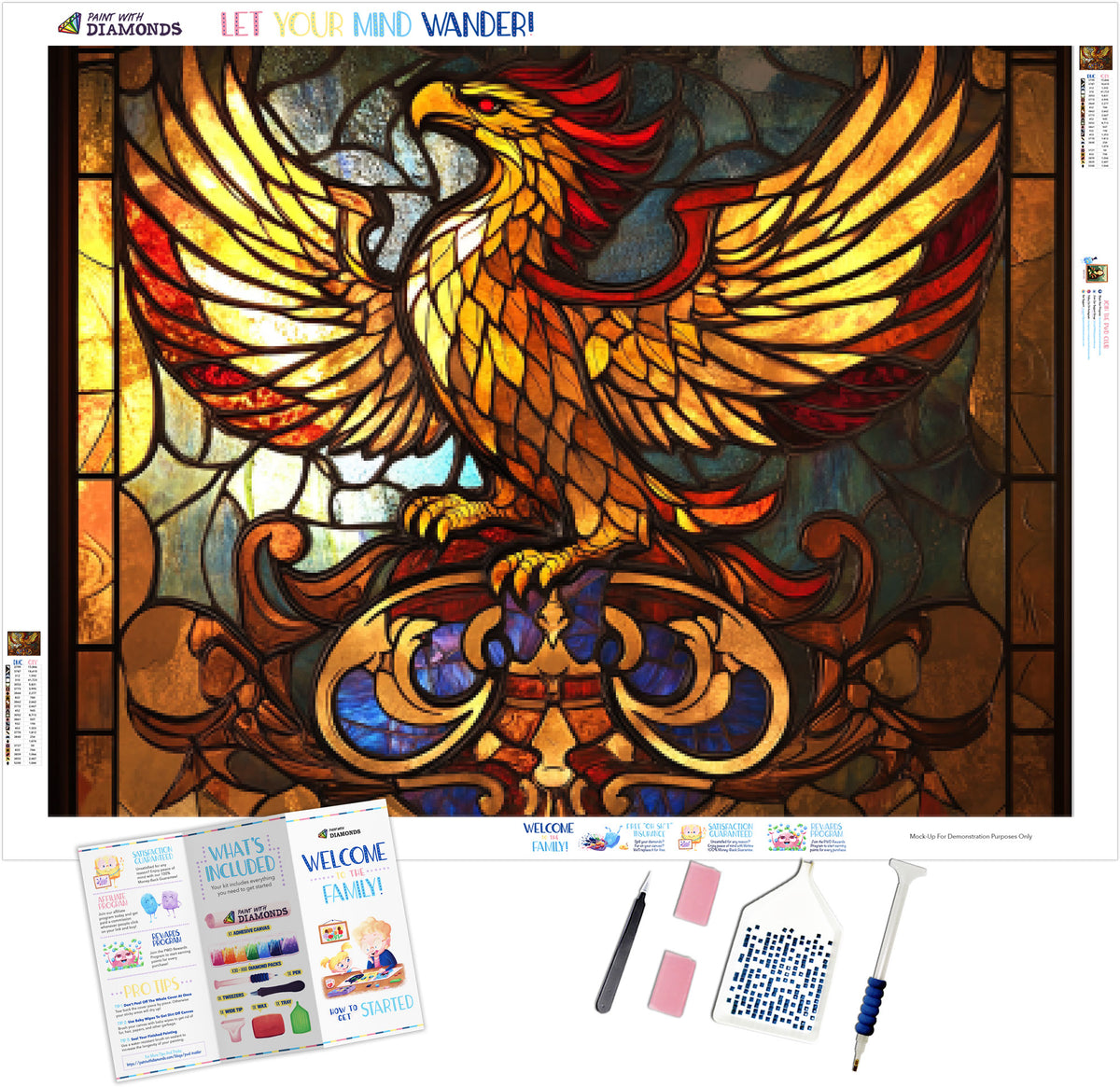 The Majestic Griffin Crest Official Diamond Painting Kit | Diamond Art ...