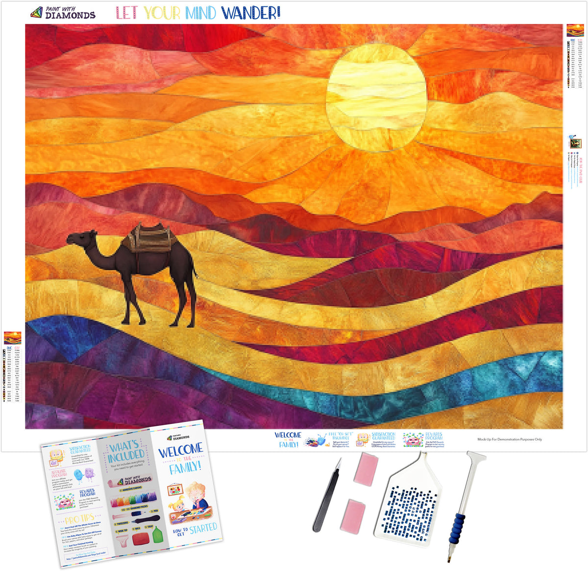 The Mesmerizing Desert Mirage Official Diamond Painting Kit | Diamond ...