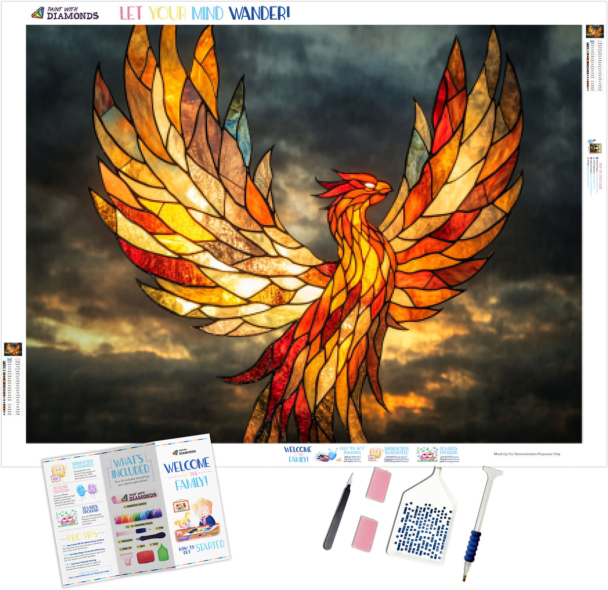 The Mythical Phoenix Reborn Official Diamond Painting Kit | Diamond ...