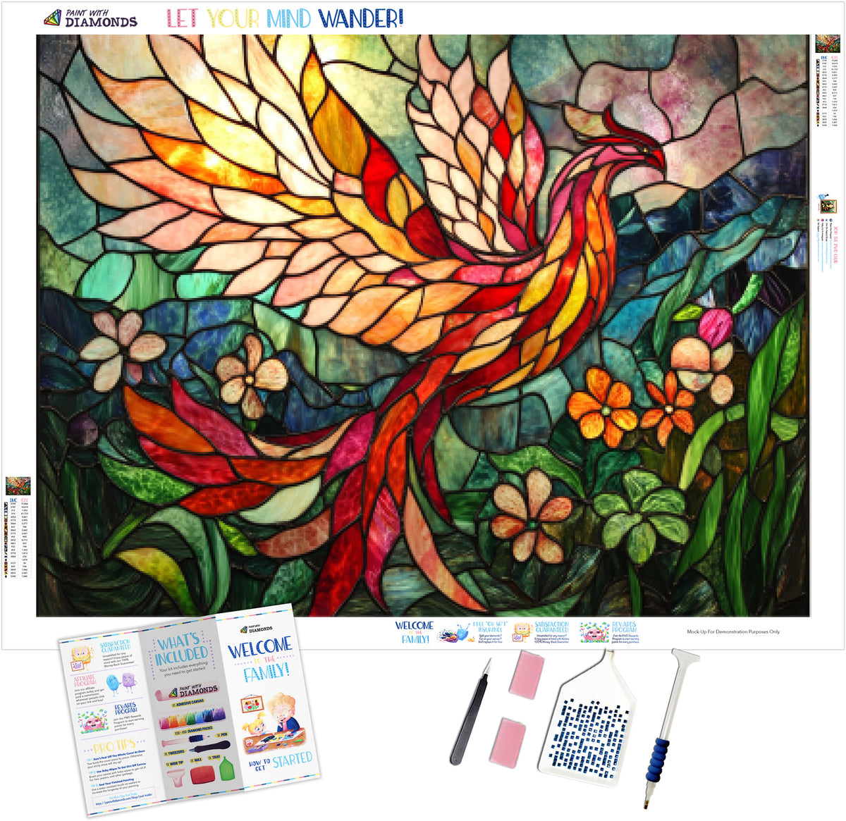 The Phoenix of Spring Rebirth Official Diamond Painting Kit | Diamond ...