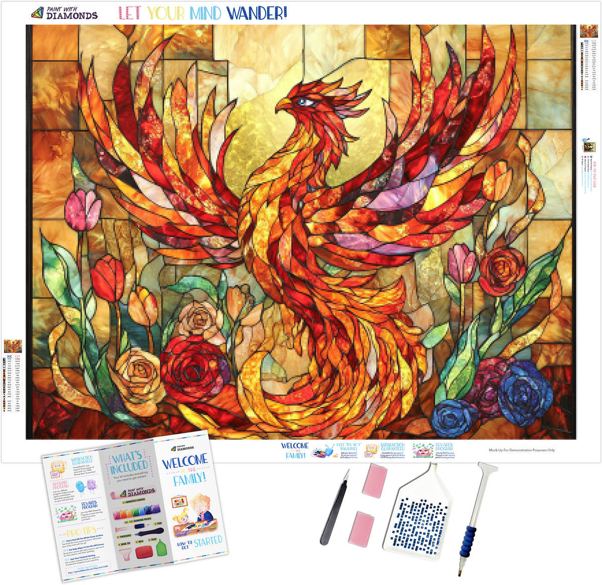 The Phoenix of Spring’s Rebirth Official Diamond Painting Kit | – Paint ...