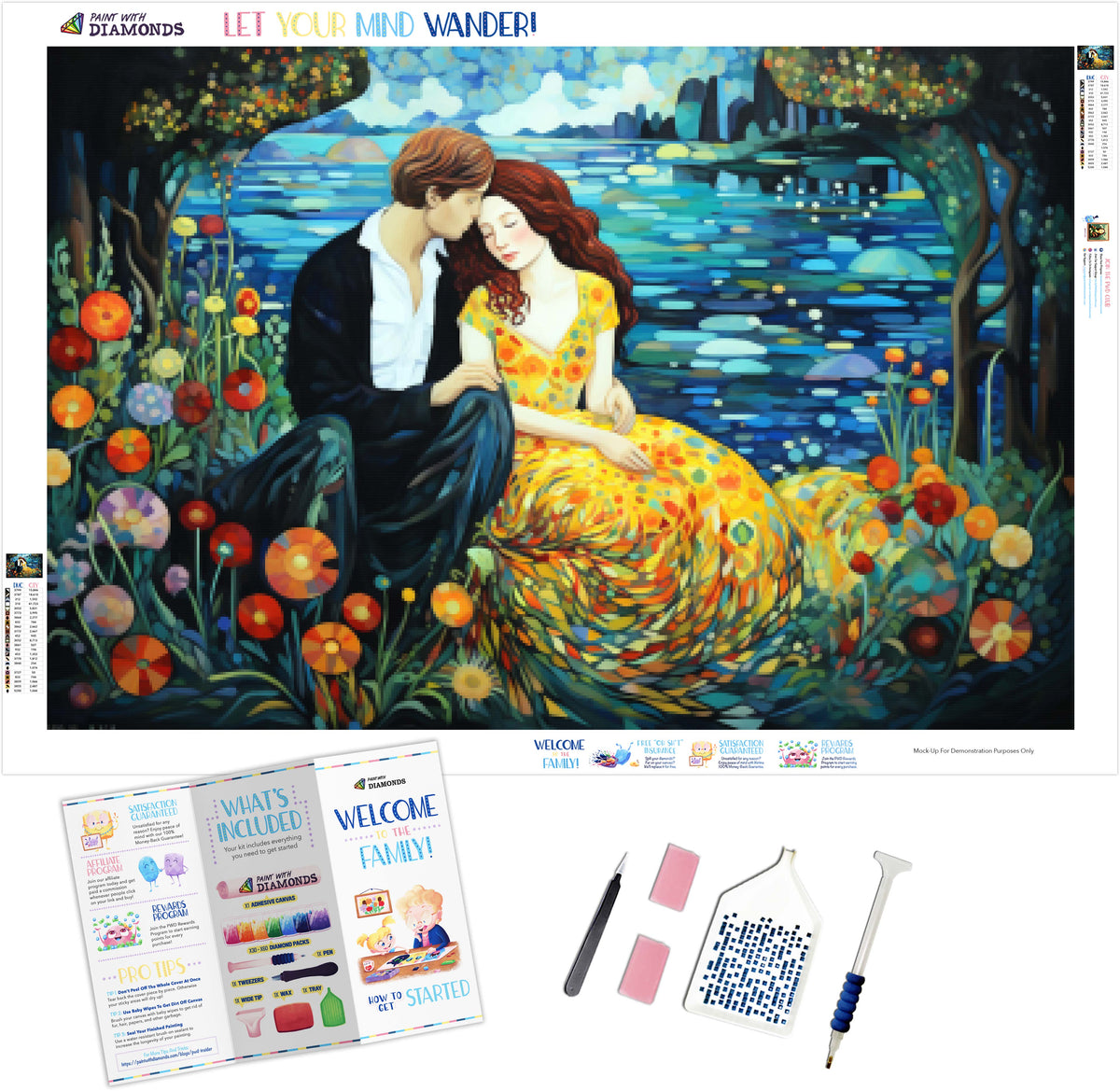 Tranquil Lake Lovers Diamond Painting Kit Paint With Diamonds Official