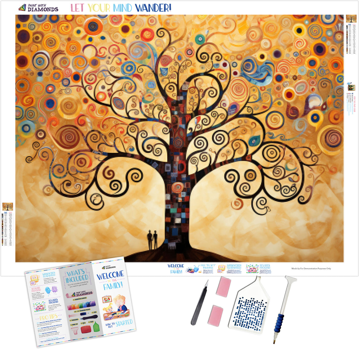 Tree of Life, Love Edition Official Diamond Painting Kit | Diamond Art ...