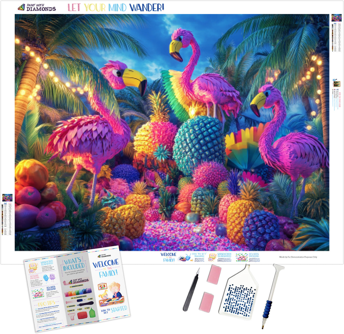 Tropical Piñata Paradise Official Diamond Painting Kit | Diamond Art ...