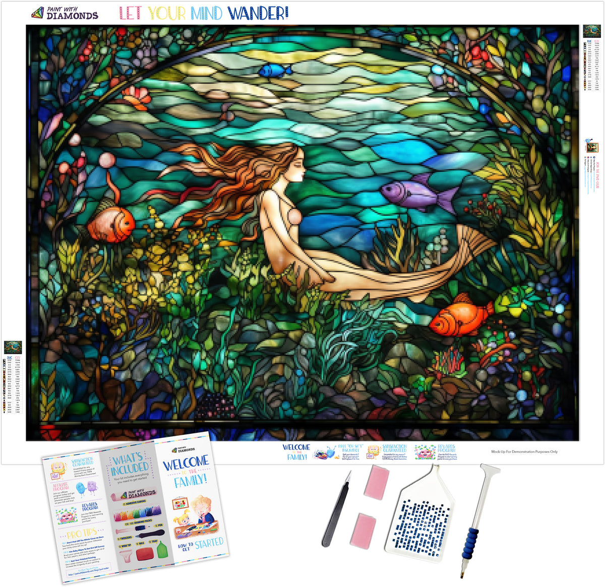 Underwater Adventure with Mermaids Official Diamond Painting Kit ...