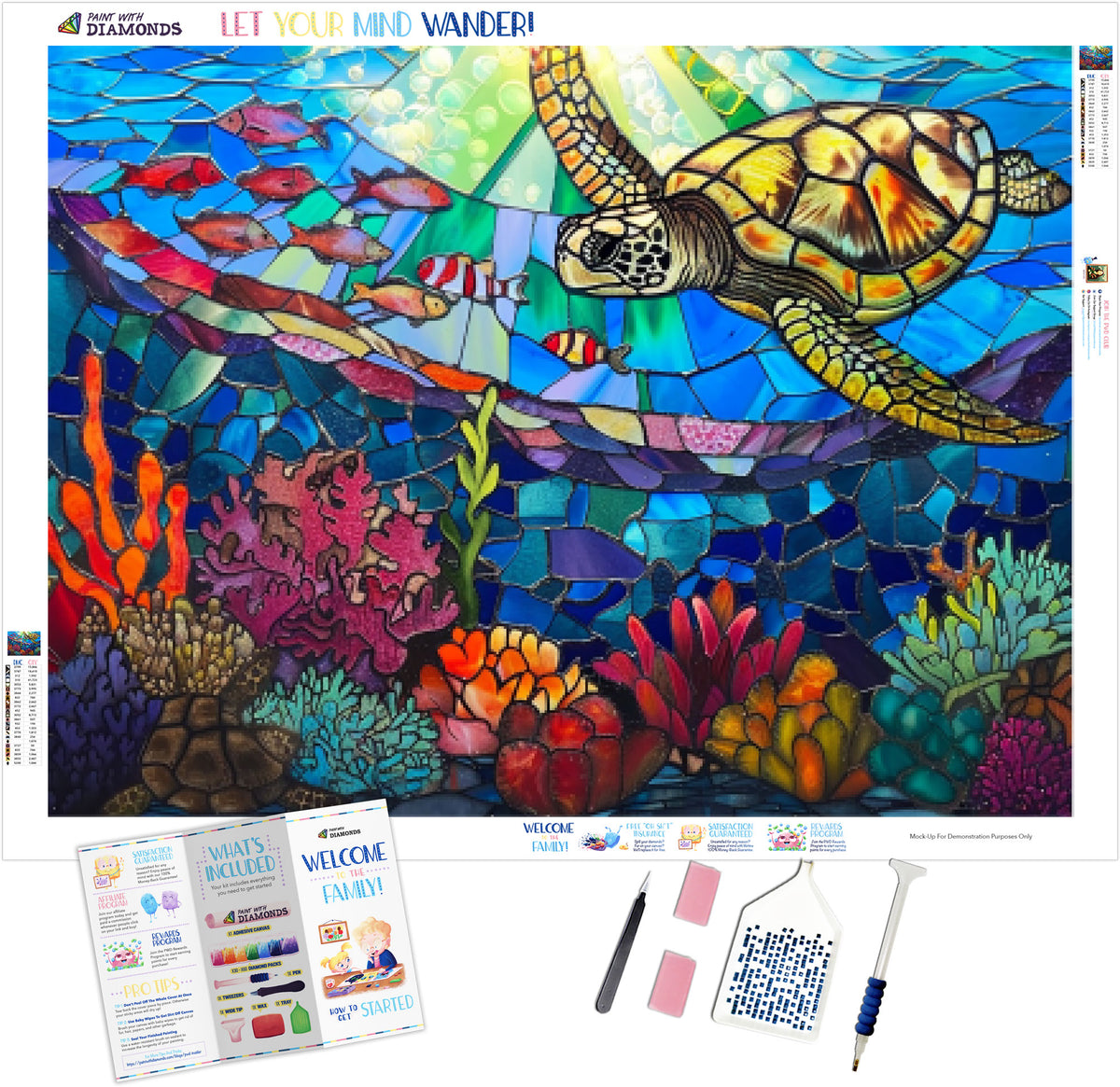Variety Of Coral Reefs Official Diamond Painting Kit | Diamond Art ...