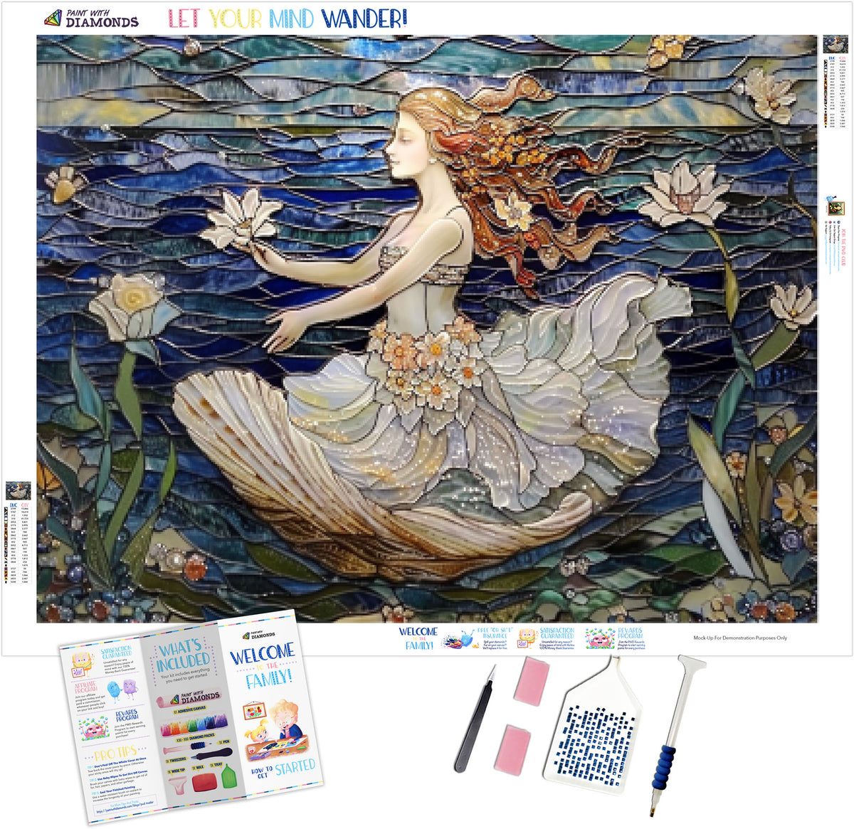 Venus Emerging From The Sea Official Diamond Painting Kit | Diamond Art ...