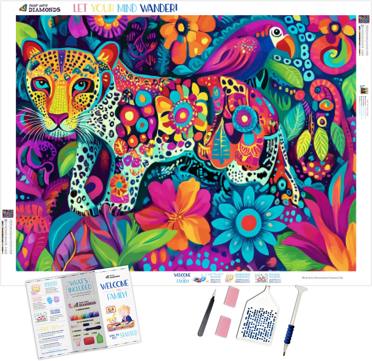 Vibrant Fiesta Animals Official Diamond Painting Kit | Diamond Art ...