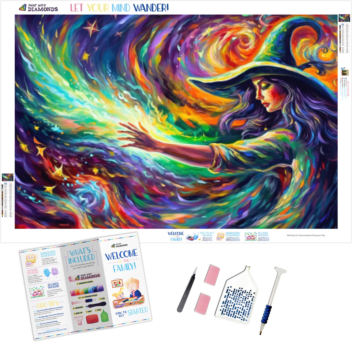 Vibrant Spell Casting Official Diamond Painting Kit | Diamond Art ...