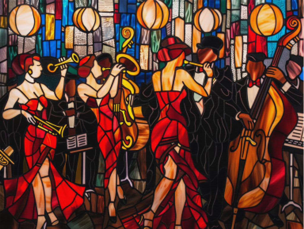 Vintage 1920s Jazz Club Scene Official Diamond Painting Kit | Diamond ...
