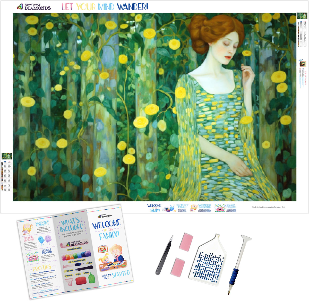 Viridian Visions Diamond Painting Kit Paint With Diamonds Official