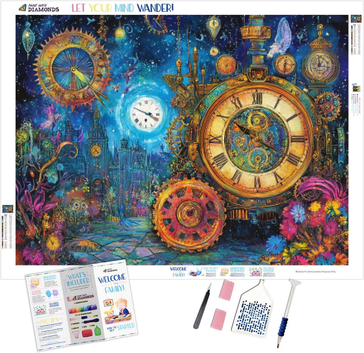 Whimsical Time Machine Official Diamond Painting Kit | Diamond Art ...