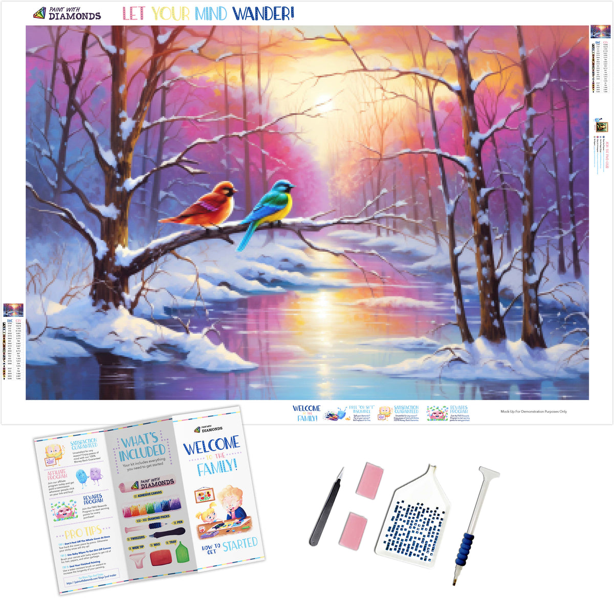 Winter's Whispers Diamond Painting Kit Paint With Diamonds Official