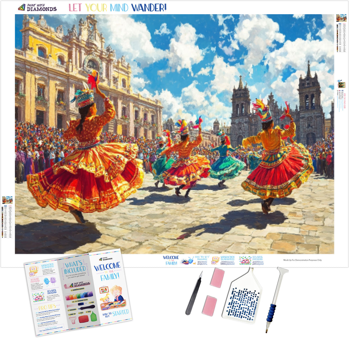 Zócalo Celebration Official Diamond Painting Kit | Diamond Art ...