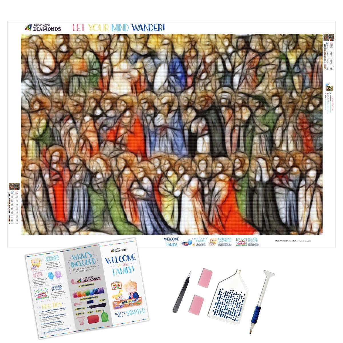 "Abstract Saints" Diamond Painting Kit (Full Drill) – Paint With Diamonds