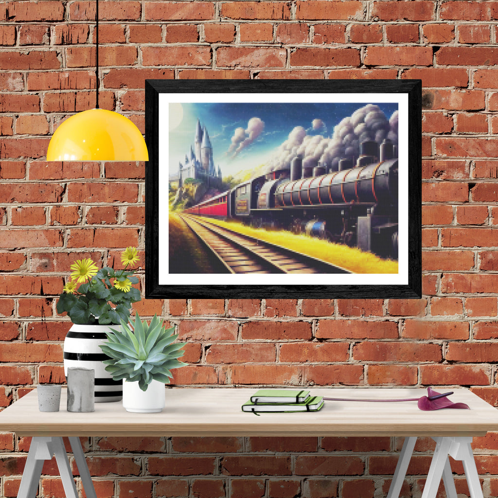 All Aboard The Magic Train Official Diamond Painting Kit | Diamond Art ...