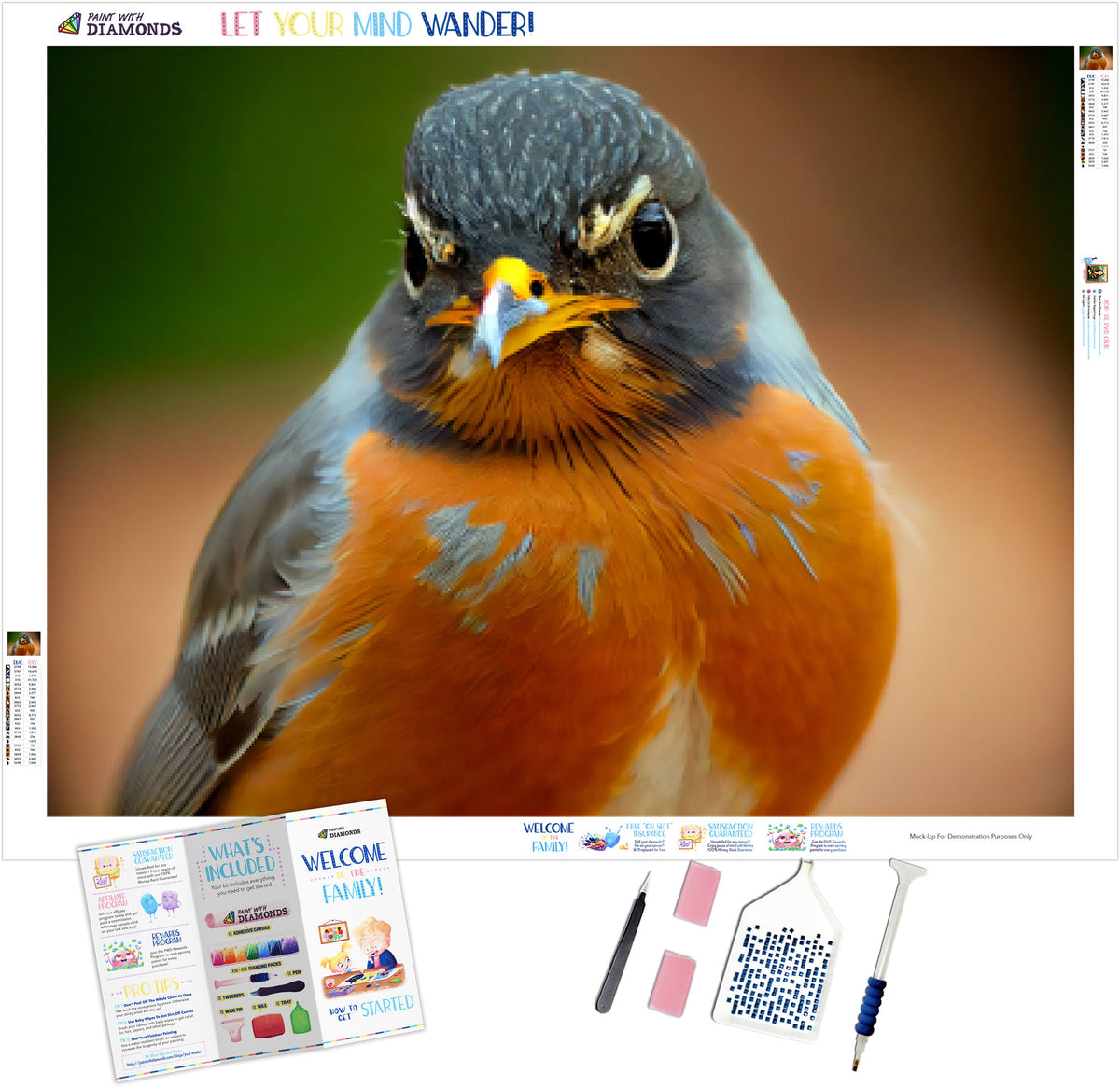 American Robin Official Diamond Painting Kit | Diamond Art | Paint With ...