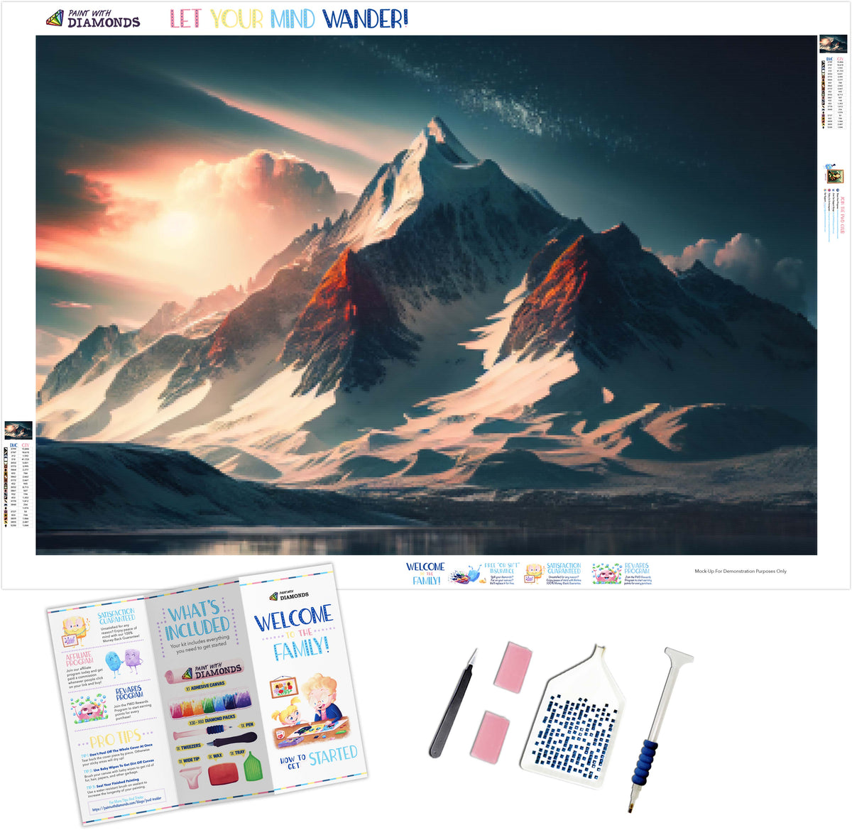 An Impossible Hike Official Diamond Painting Kit | Diamond Art | Paint ...