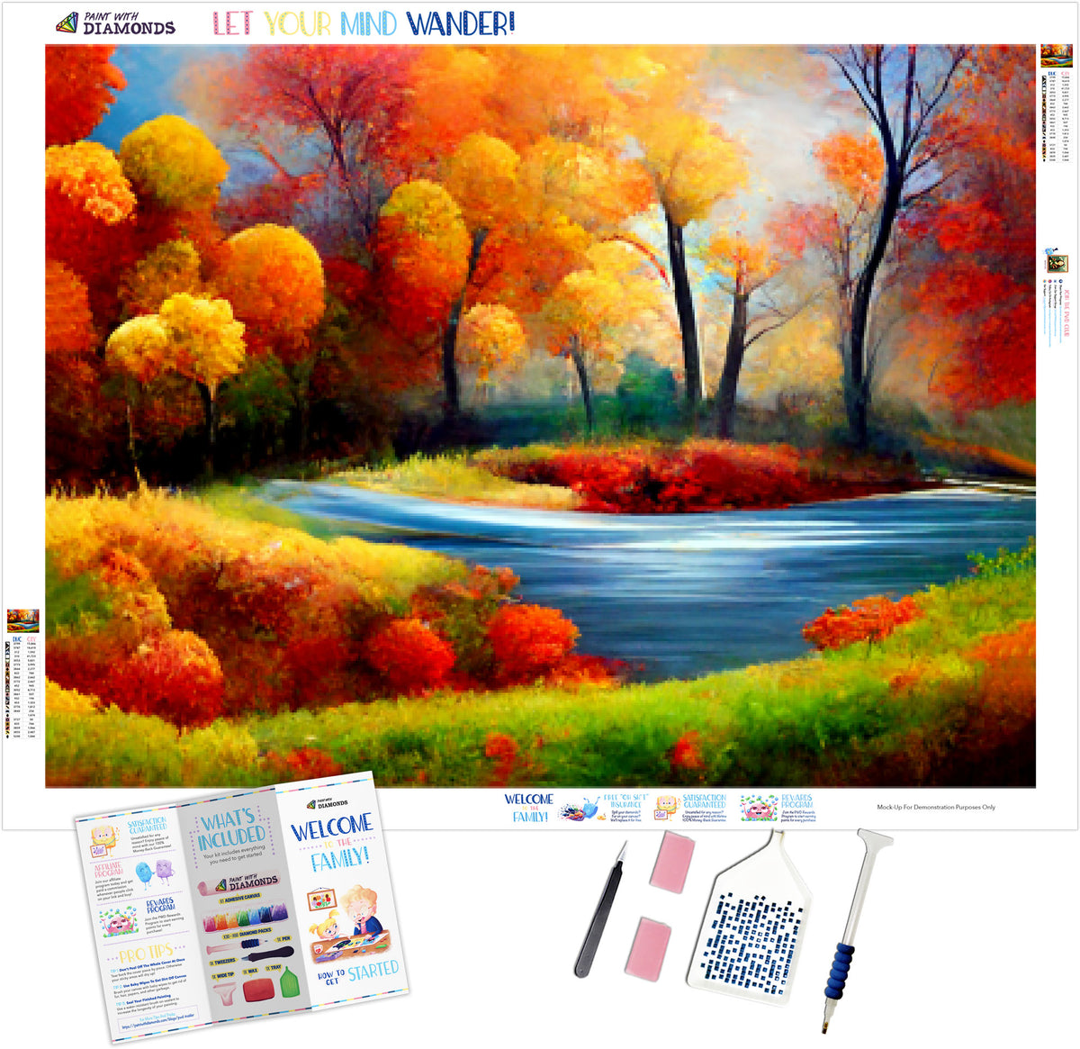 Autumn Forest Official Diamond Painting Kit | Diamond Art | Paint With ...